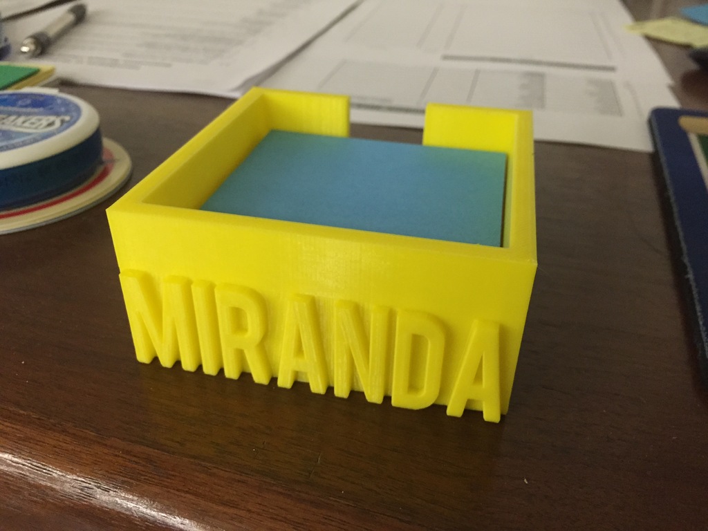 Free 3D file Post it note box・Template to download and 3D print・Cults